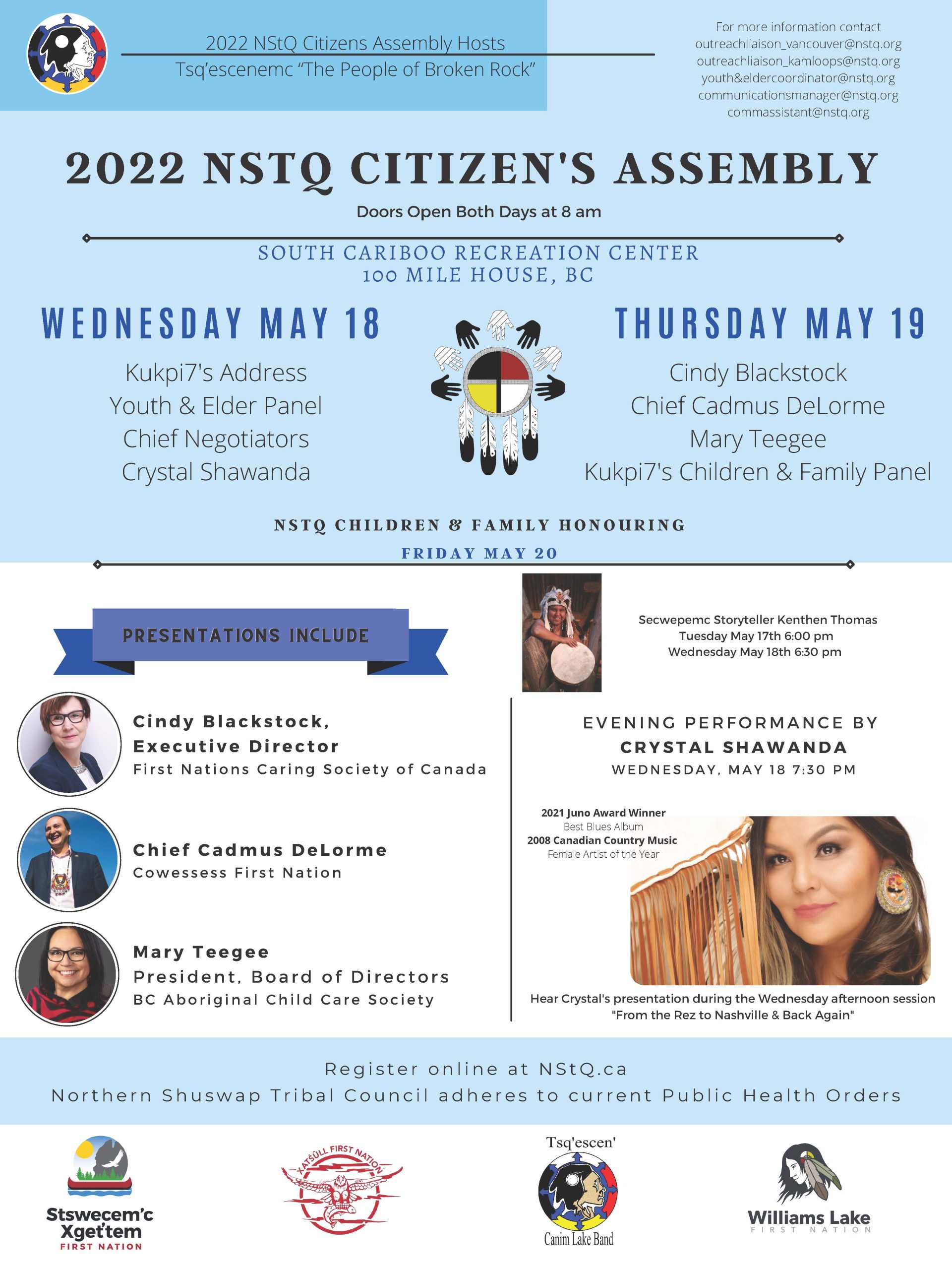 Rides available to Citizen’s Assembly - Xatśūll First Nation