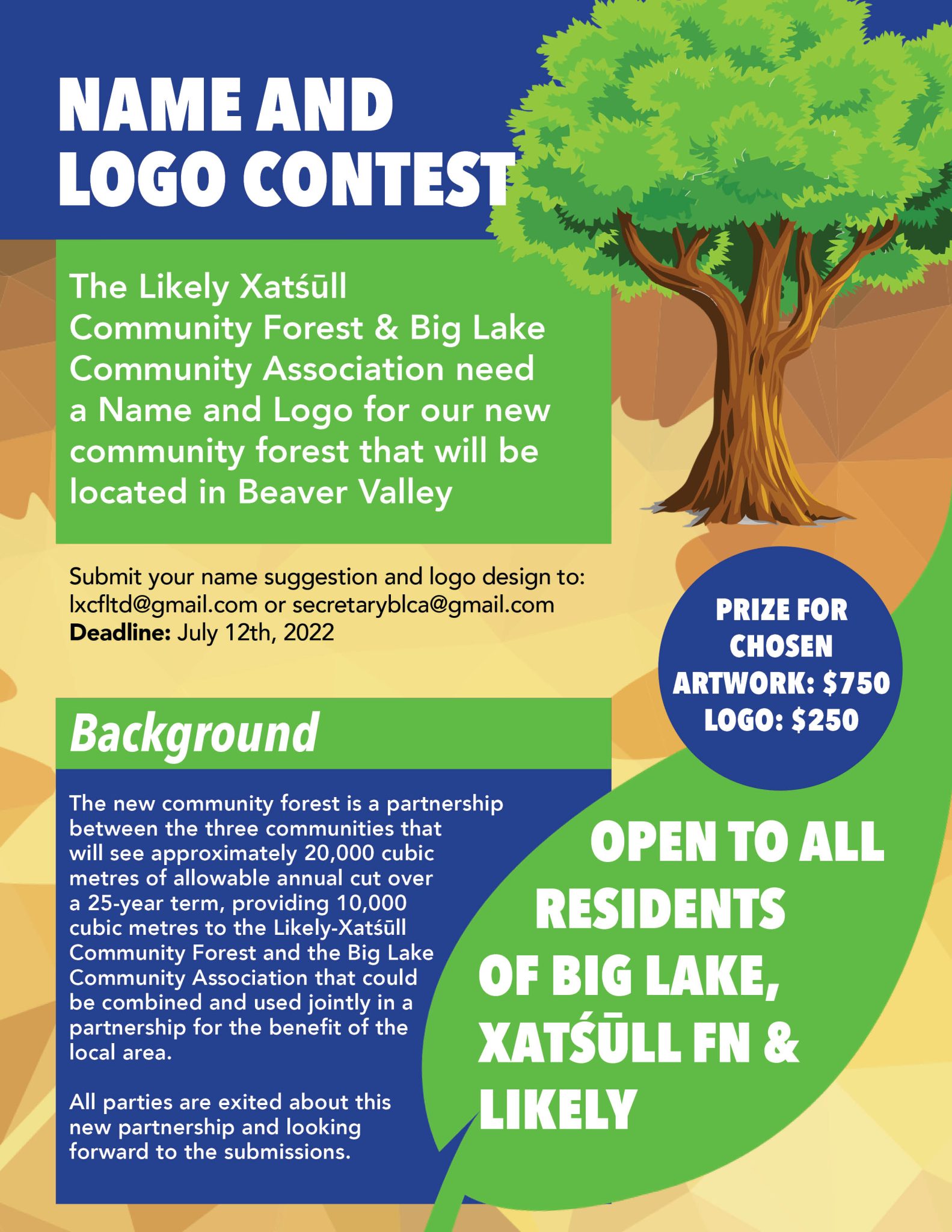 Community Forest Name and Logo Contest - Xatśūll First Nation